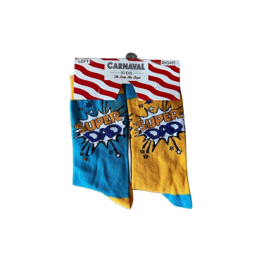 Super Dad Socks, Heroic Comfort for Fathers, Fun Father's Day Gift Idea ...