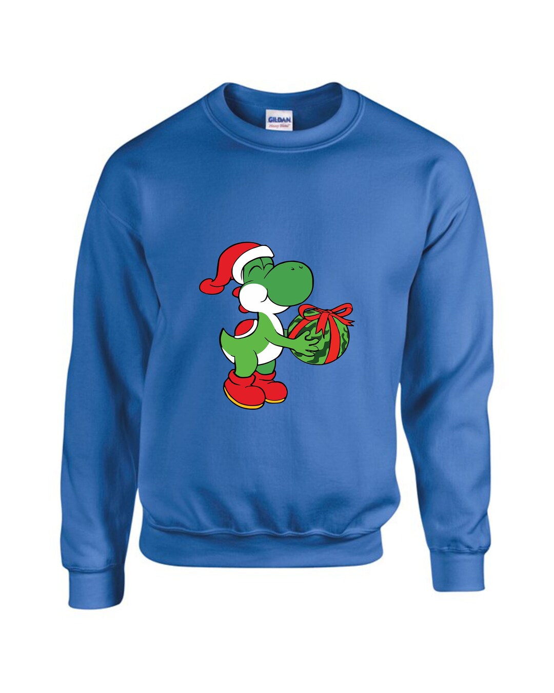 Retro Yoshi Christmas Jumper Dinosaur Xmas Sweater Holiday - Etsy