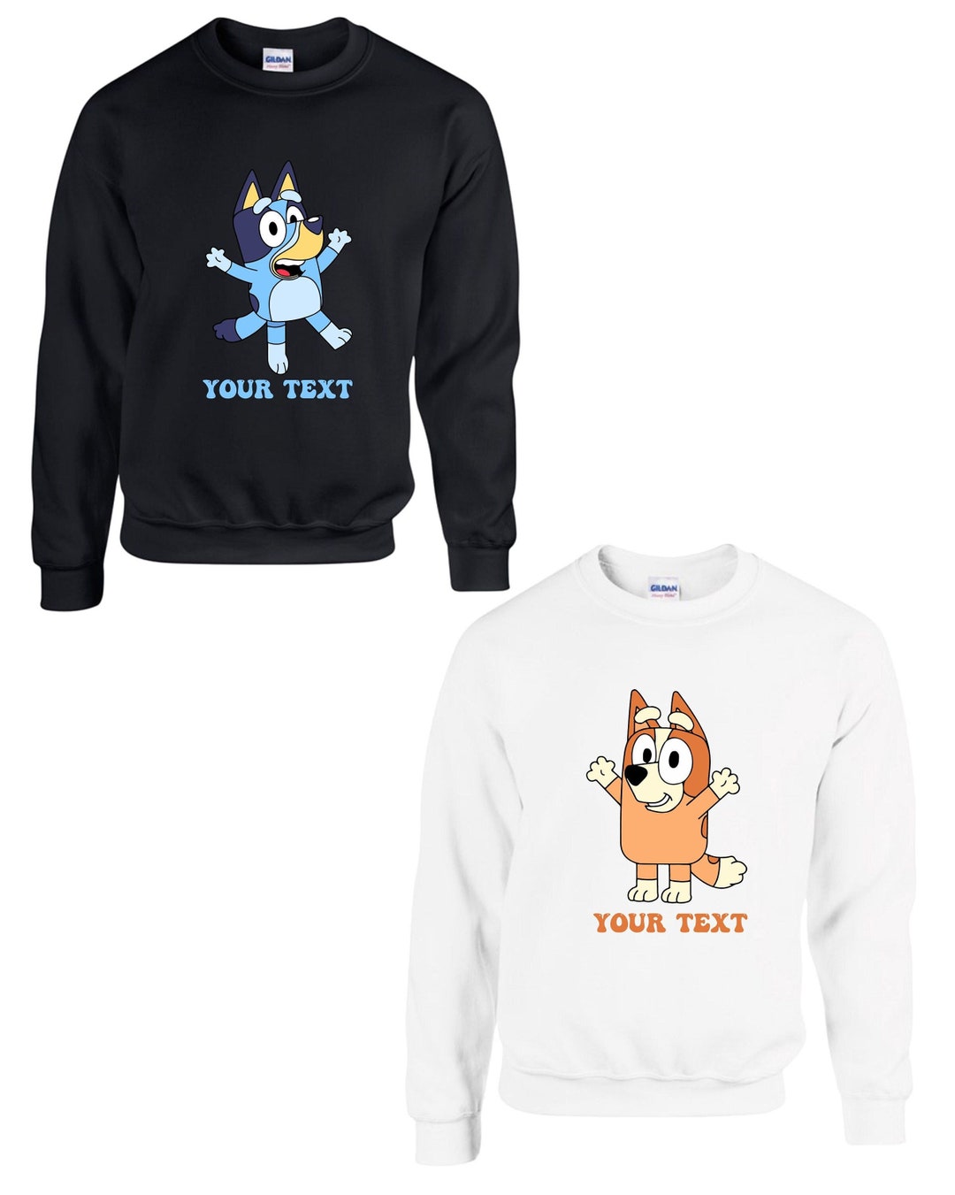 Bluey And Bingo Jumper / Bluey Bingo Puppy Animation Cartoon Character ...