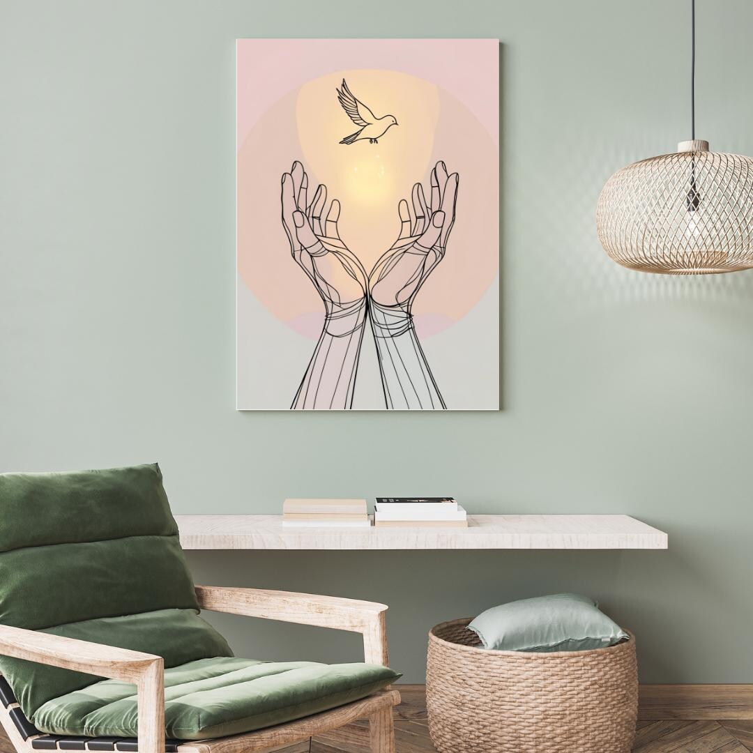 Minimalist Mental Health Art Prints: Hope, Freedom, Healing (digital ...