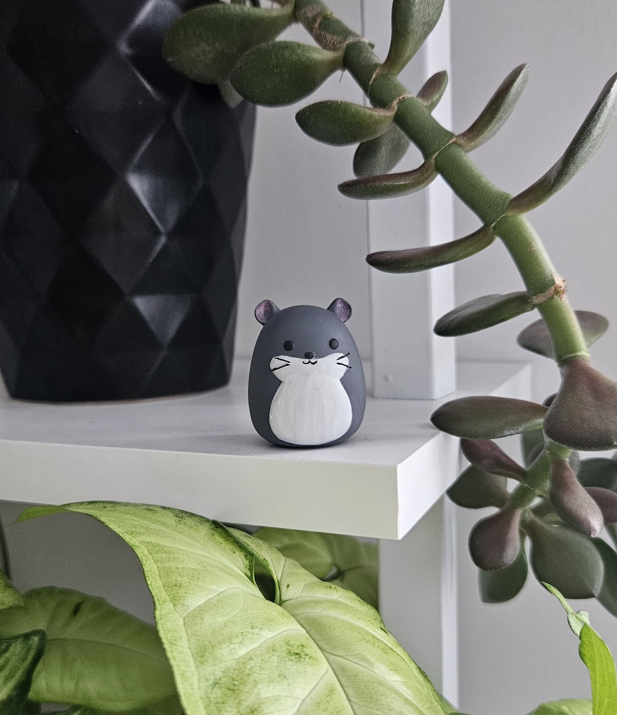 Custom Squishmallow Chinchilla Rat Hamster Art Figurine Portrait Gift ...