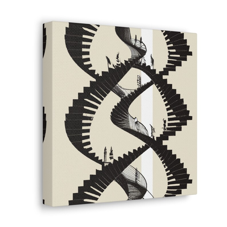 Endless Staircase - Canvas Print - Surrealism - Home Décor - Etsy