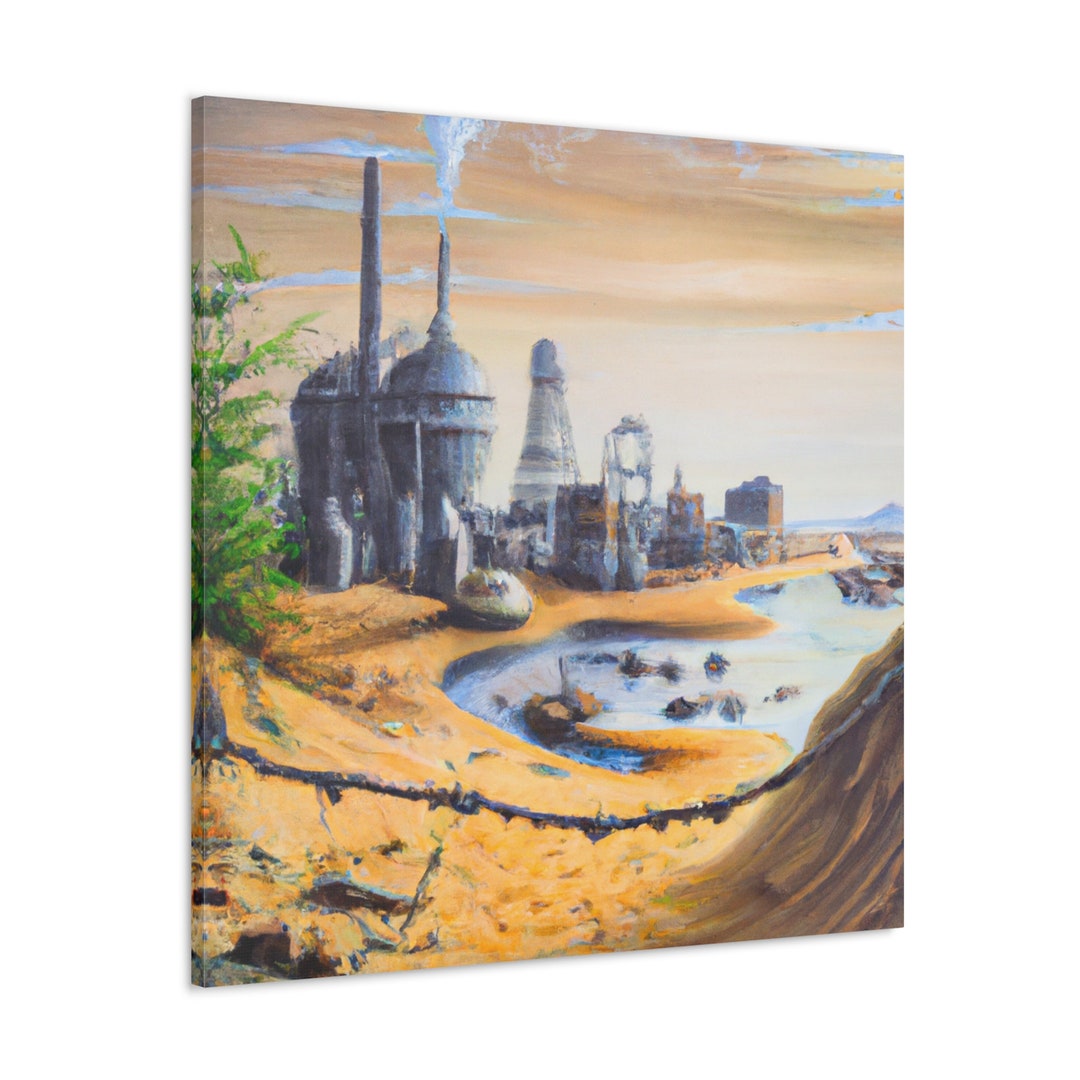 Dystopian Oasis Canvas Print Realism Art Home Decor - Etsy
