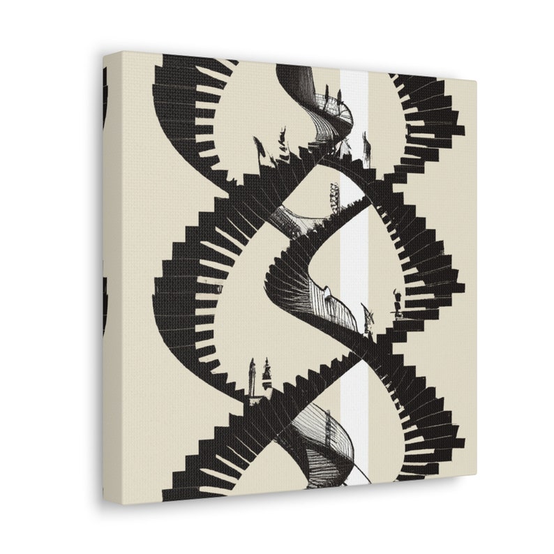 Endless Staircase - Canvas Print - Surrealism - Home Décor - Etsy