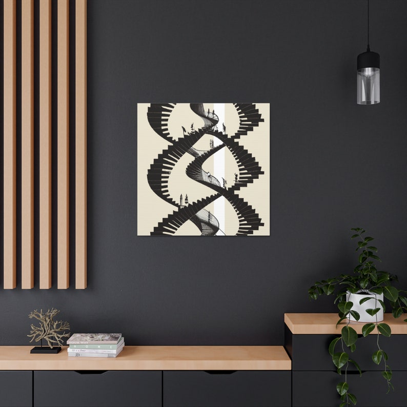 Endless Staircase - Canvas Print - Surrealism - Home Décor - Etsy