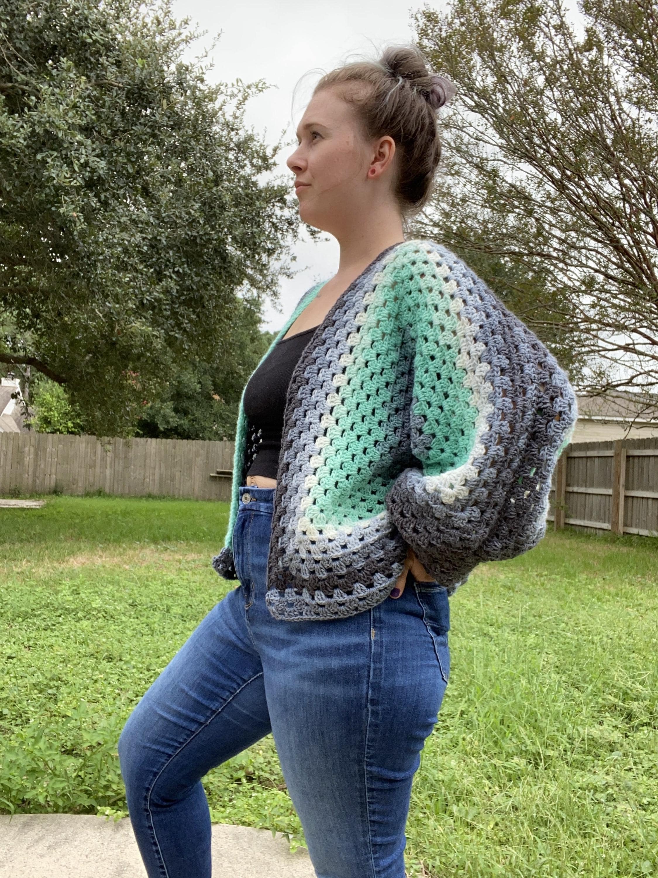 Hexagon Cardigan - Etsy