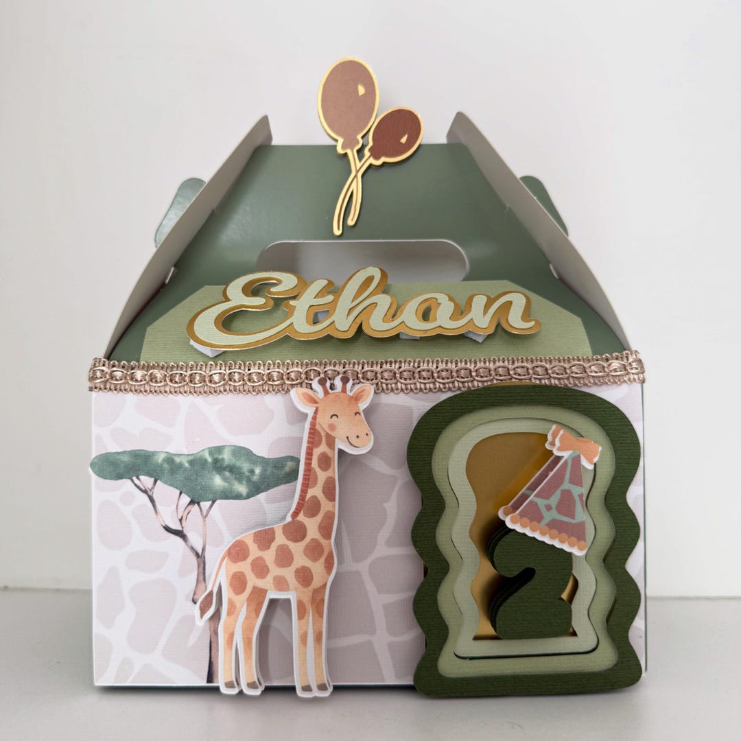 Personalized Safari Gable Boxes: Adventure Party Favors - Etsy