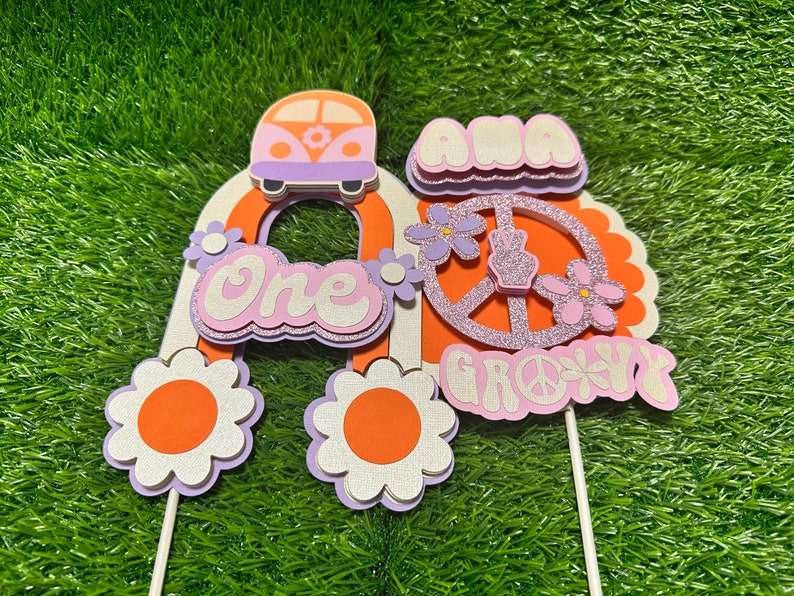 Groovy Cake Topper - Etsy