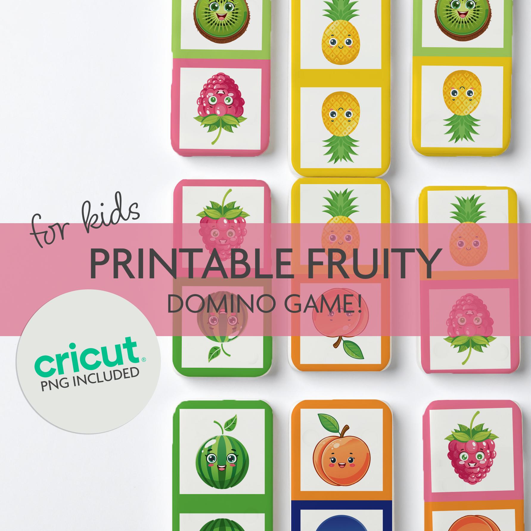Fruity Domino Printable Game – Fun Kids Matching Game | PDF + PNG for ...