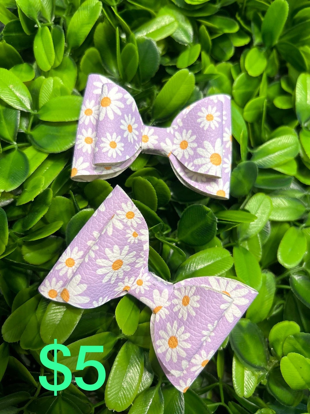 Pair of Daisy Flower Ties - Etsy