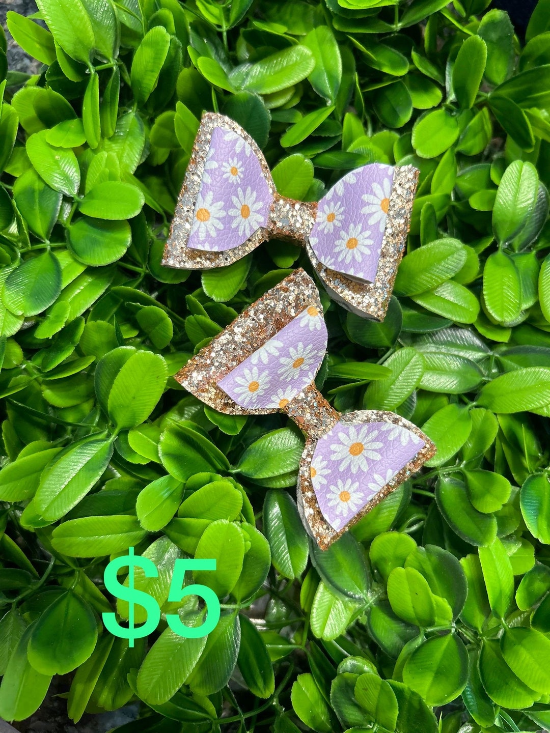 Par De Lazos De Violeta Y Dorado - Etsy