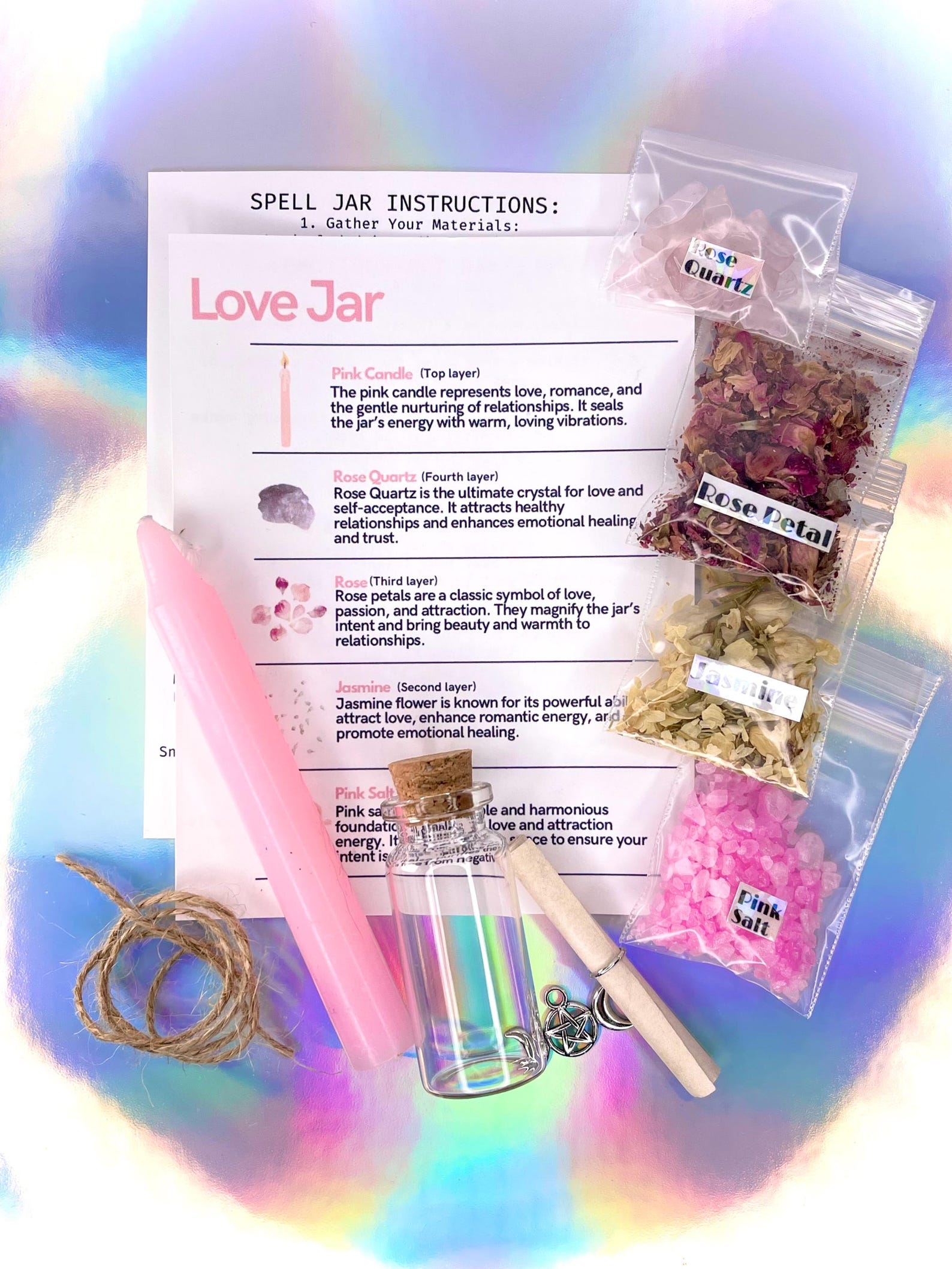 DIY Spell Jar Kit, Witchcraft Ritual, Protection, Love, Road Opener ...
