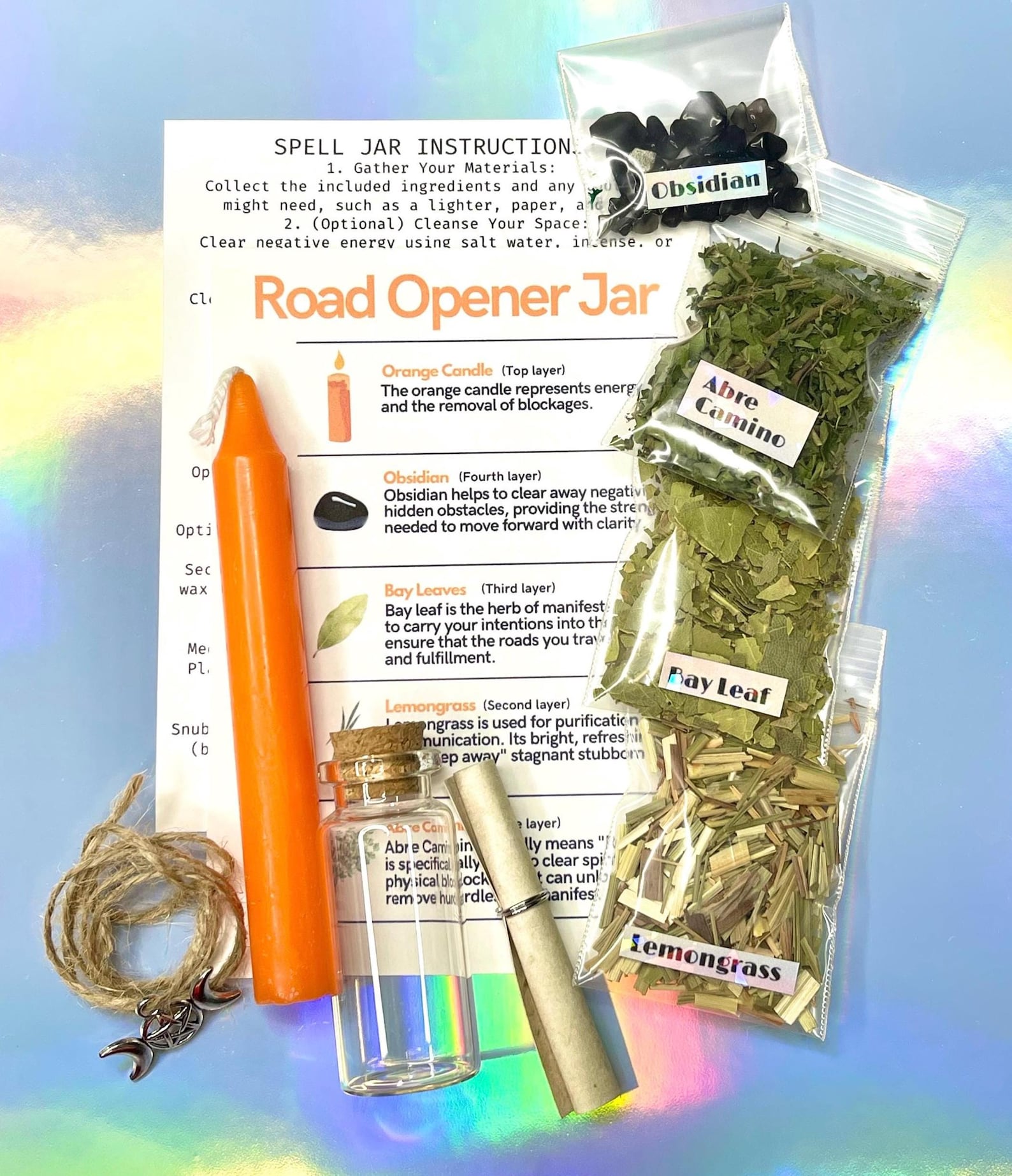 DIY Spell Jar Kit, Witchcraft Ritual, Protection, Love, Road Opener ...