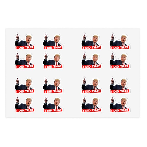 Trump I Did That Sticker - Etsy
