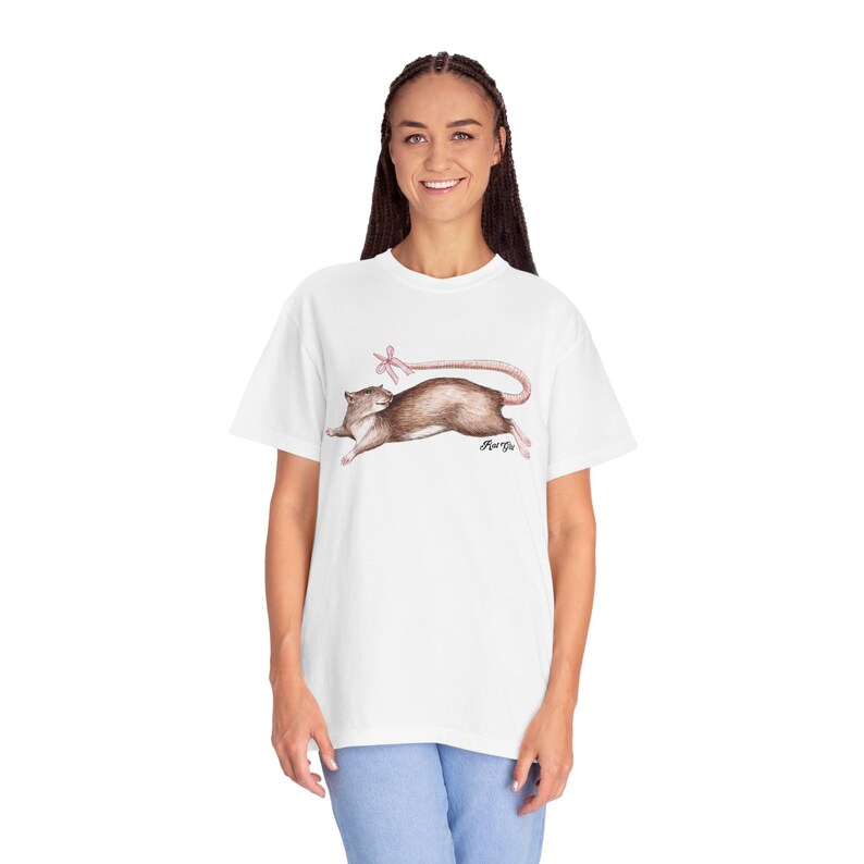 Rat Girl Coquette Shirt NYC Rat Girl Bow Vintage Look Comfy Tee T-shirt ...