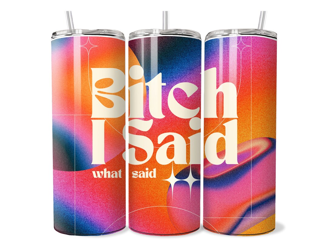 B*tch I Said What I Said Tumbler, Doja Cat Tumbler Wrap, I Said What I ...
