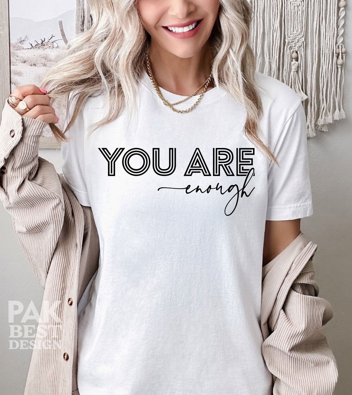 You Are Enough SVG PNG, Inspirational Svg, Positive Quote Svg, Mental Health Svg, Positive Svg ...