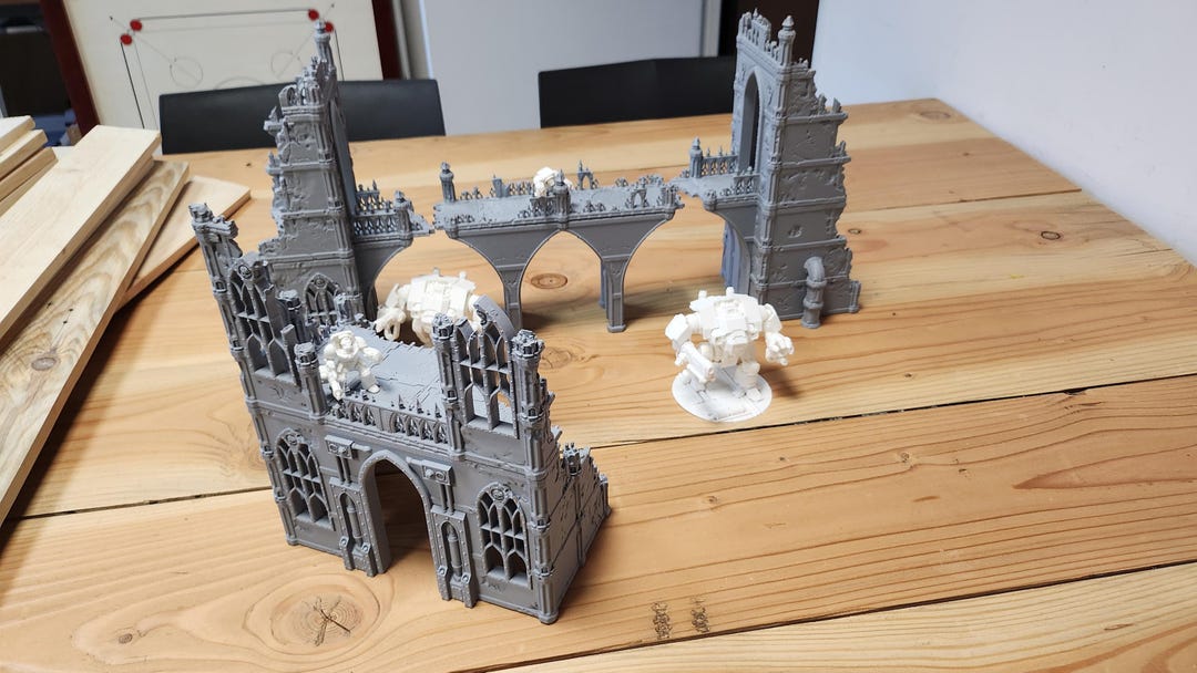 Modular Gothic Ruins – 3D Printed Scenery for Warhammer 40K / Age of ...