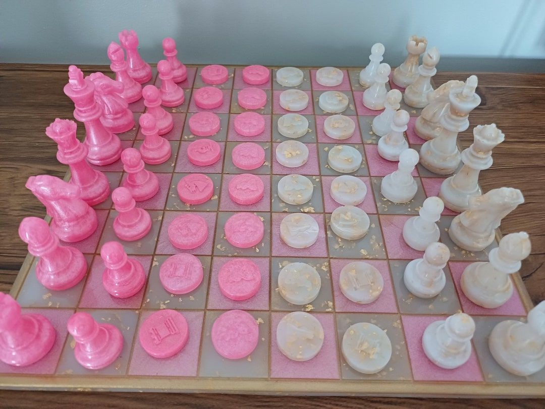 Custom Made Chess/draughts Set - Etsy