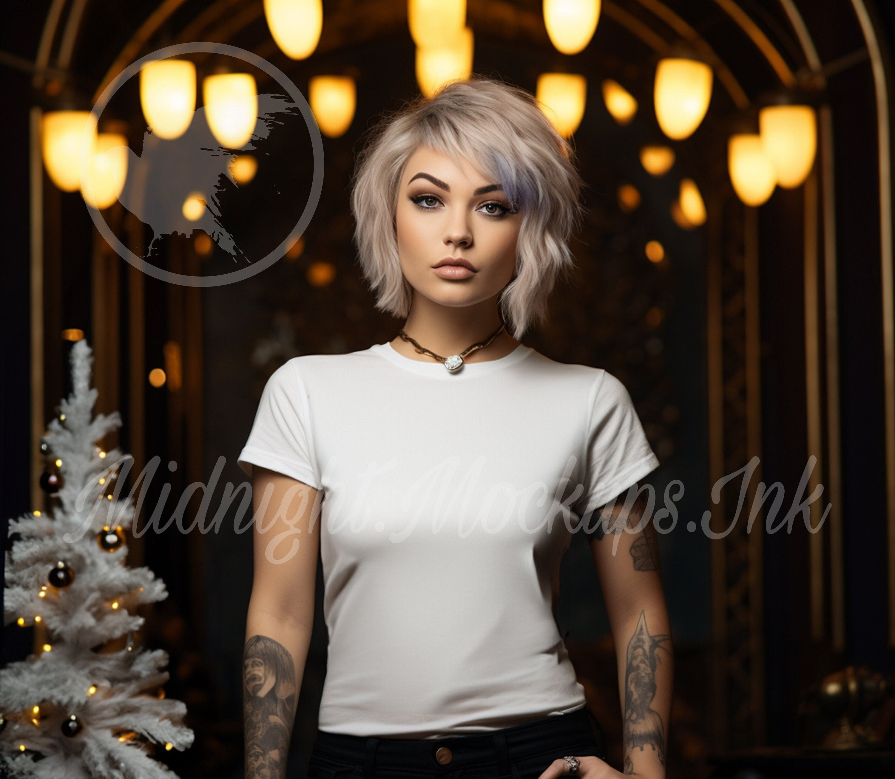 White T Shirt Mockup Holiday Mockup Thanksgiving Mockup Christmas