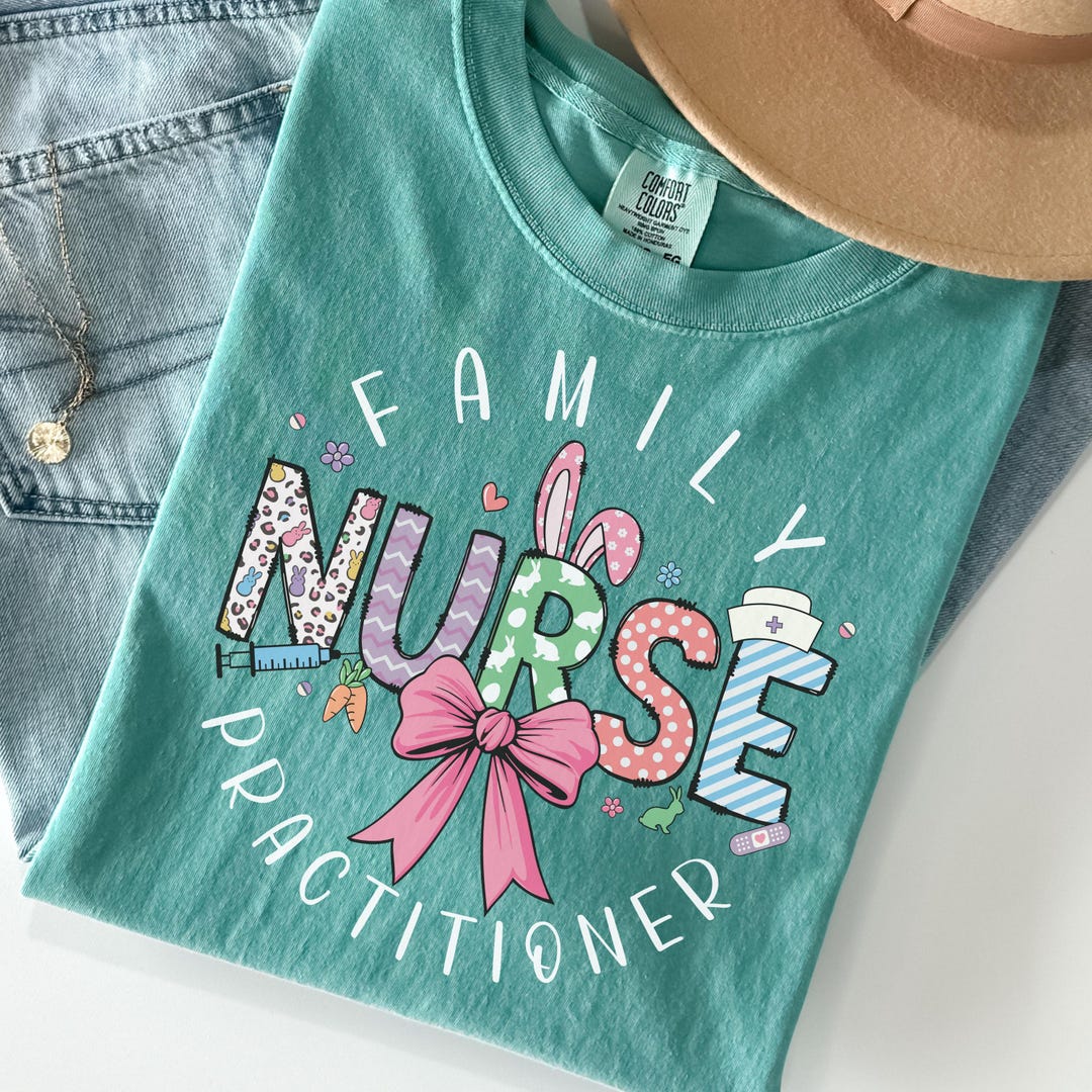 Family Nurse Practitioner Shirt, Custom Nurse Practitioner Easter Shirt ...