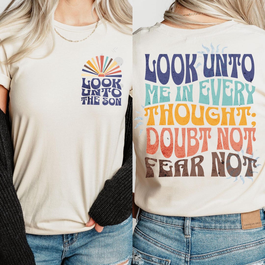 LDS Youth Theme 2025, Look Unto Christ Shirt, Latter Day Saint Tee ...