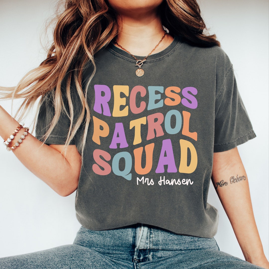Teacher Recess Shirt, Elementary School Recess Supervisor Tee, School ...