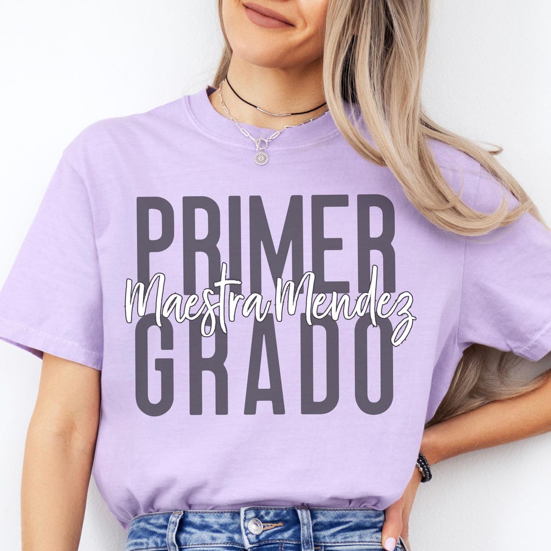 Back to School Maestra Tee, Spanish Teacher Shirt, Dual Language ...