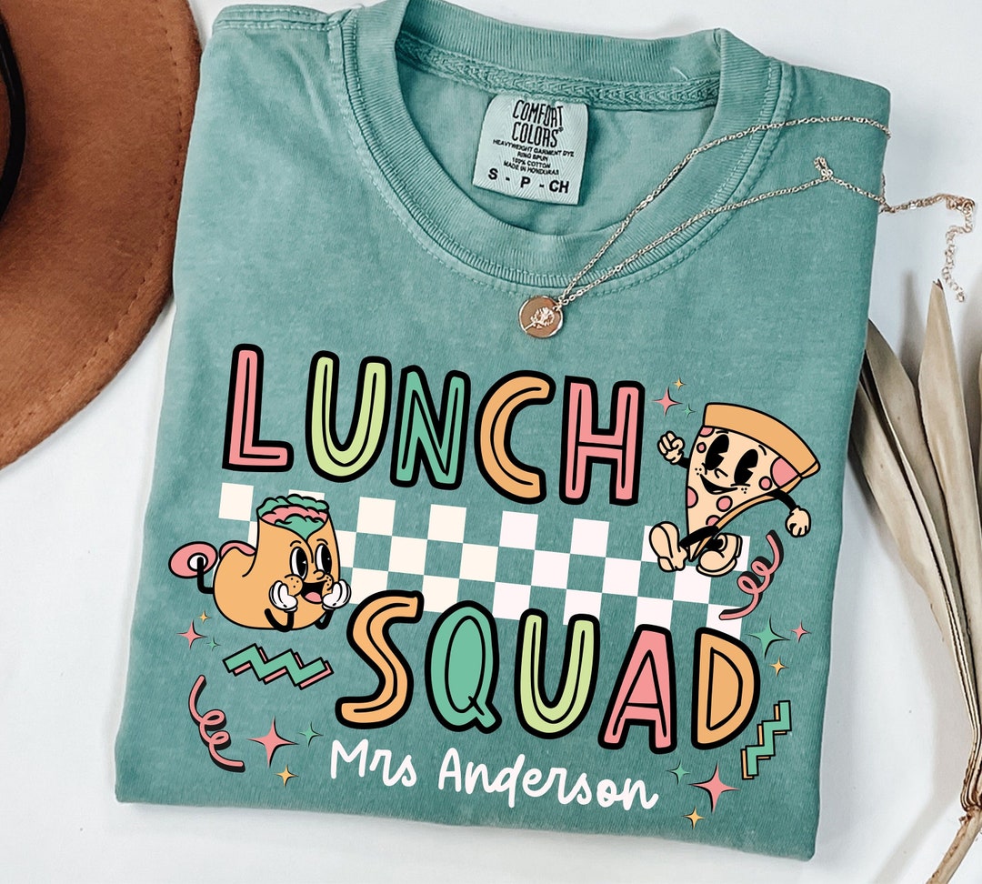 School Lunch Lady T-shirt, School Lunch Squad Shirts, Cafeteria Worker ...