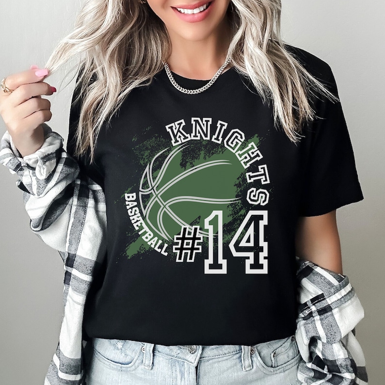 Custom Girl's Basketball Tee, Personalized Basketball Shirt, Basketball ...