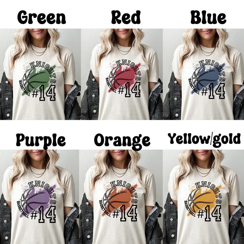 Custom Girl's Basketball Tee, Personalized Basketball Shirt, Basketball ...