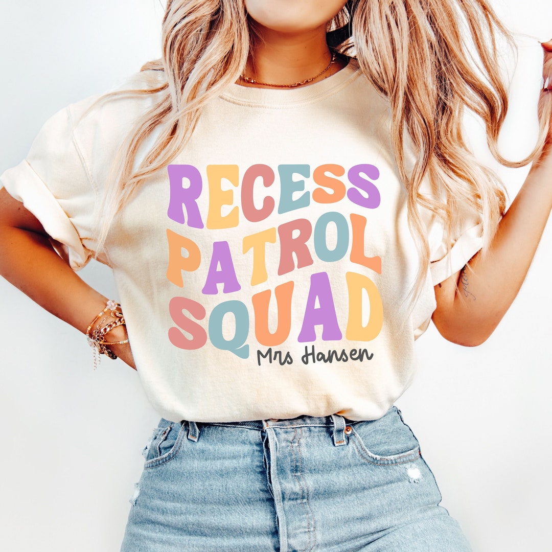 Teacher Recess Shirt, Elementary School Recess Supervisor Tee, School ...