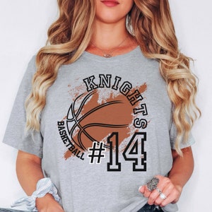 Custom Girl's Basketball Tee, Personalized Basketball Shirt, Basketball ...