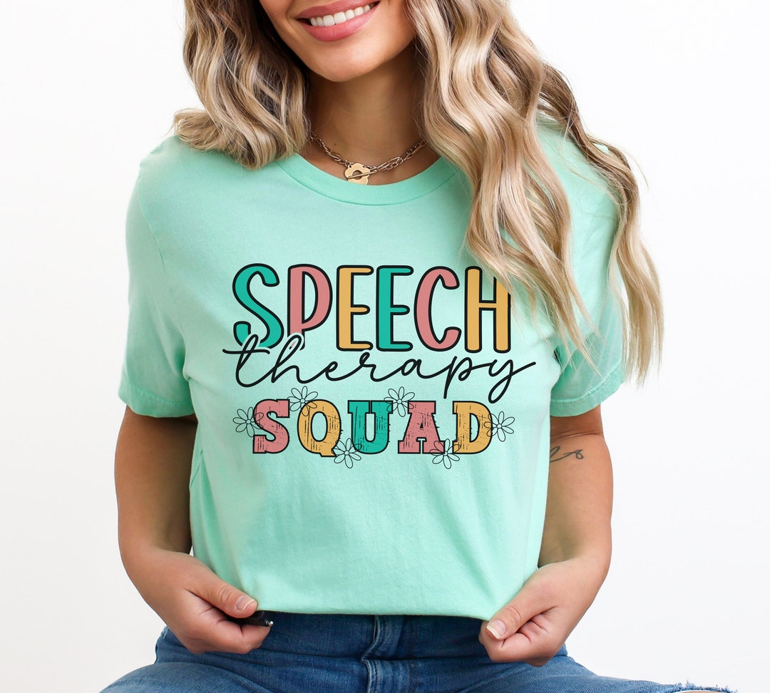 Speech Therapy Team Shirts, 'speech Squad' Shirts, Spring Tee for SLP ...
