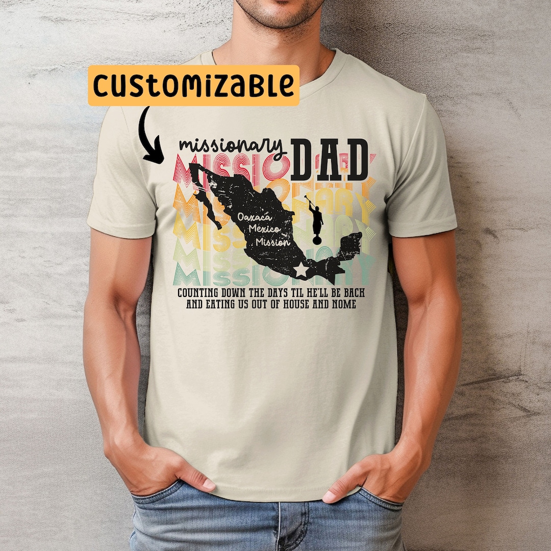 Custom LDS Missionary Dad Shirt, Latter Day Saint Tee, Personalized ...