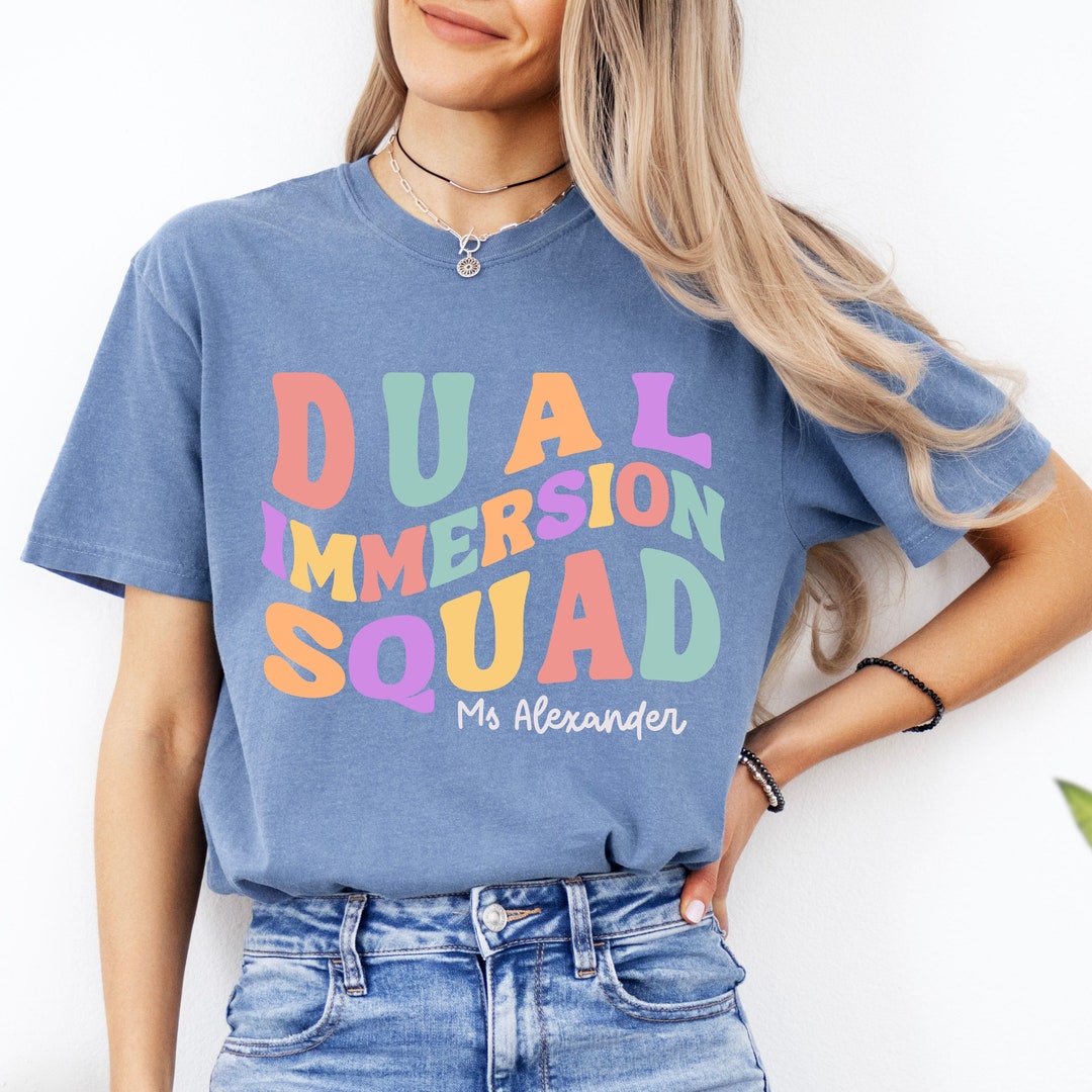 Dual Immersion Teacher Shirt, Language Immersion Team Shirts, Bilingual ...