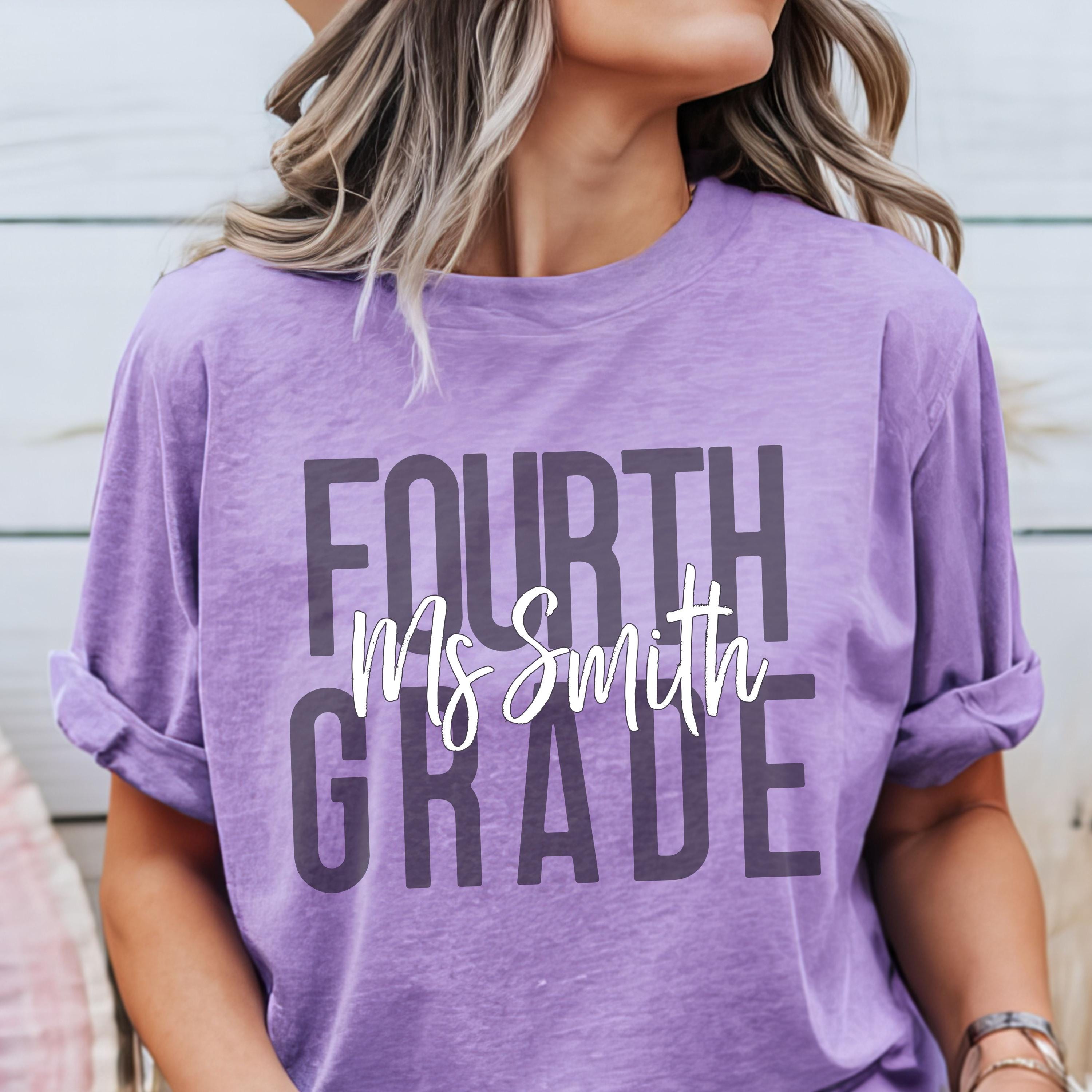 4th Grade Teacher Shirt, Fourth Grade Teacher Team Shirt, Teacher Grade ...