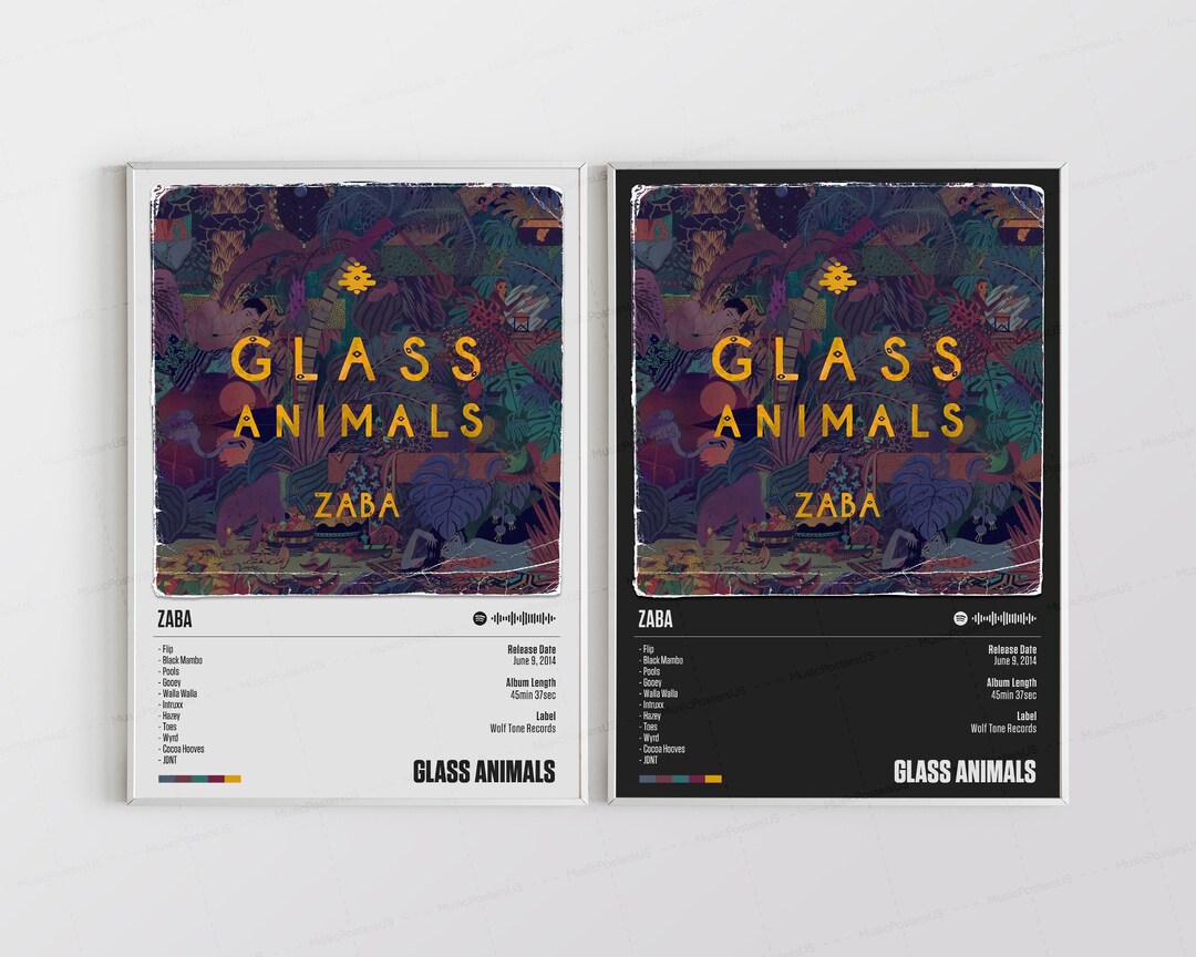 Glass Animals Posters / Zaba Poster / Album Cover Poster / - Etsy