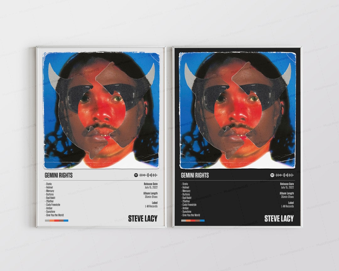 Steve Lacy Posters / Gemini Rights Poster Tracklist Album - Etsy