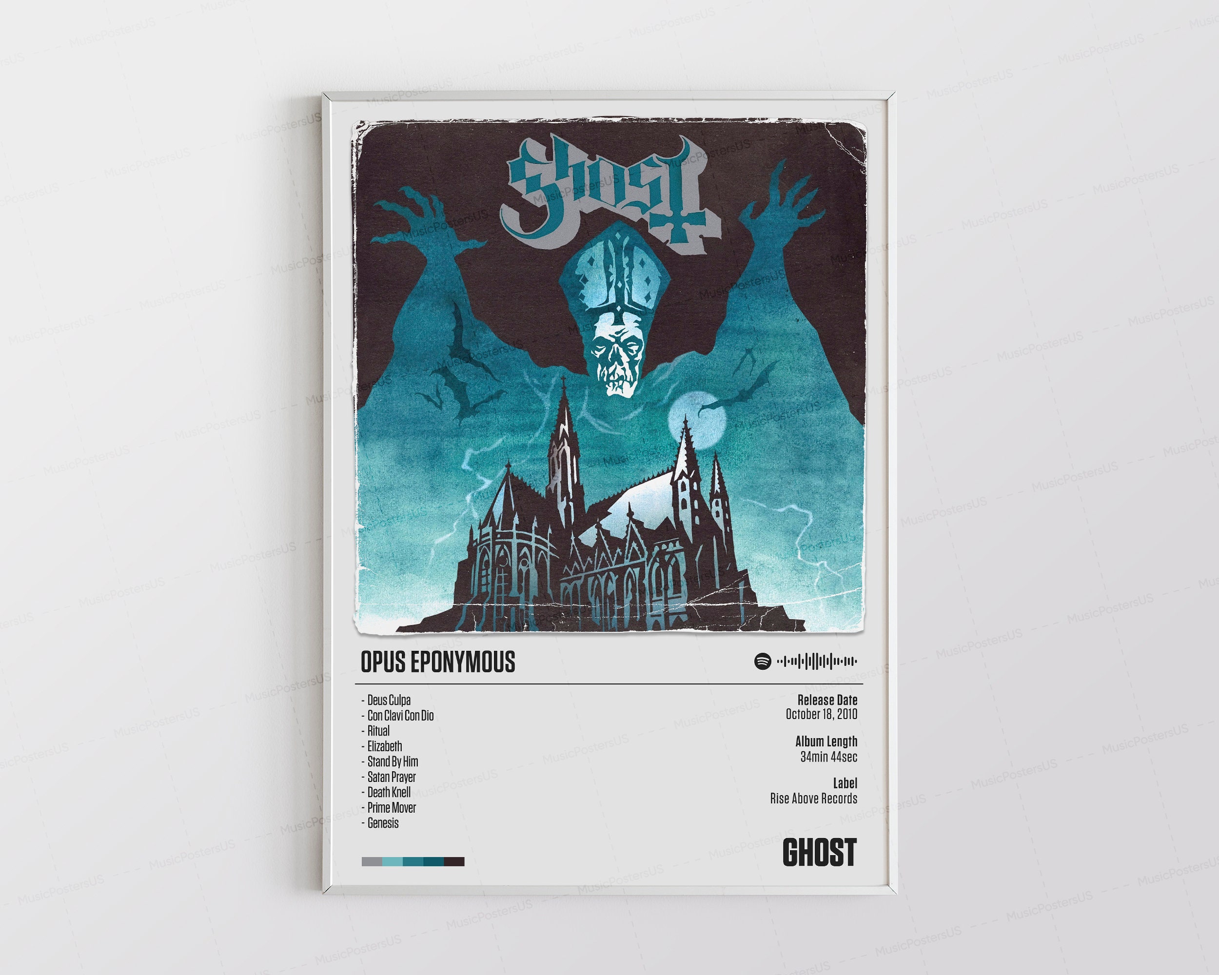 Ghost Posters, Opus Eponymous Poster, Album Cover Poster, Ghost BC ...