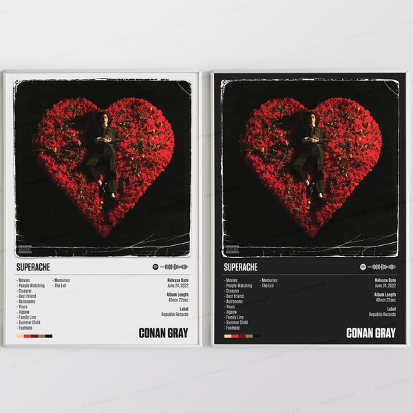 Conan Gray Superache Poster - Etsy