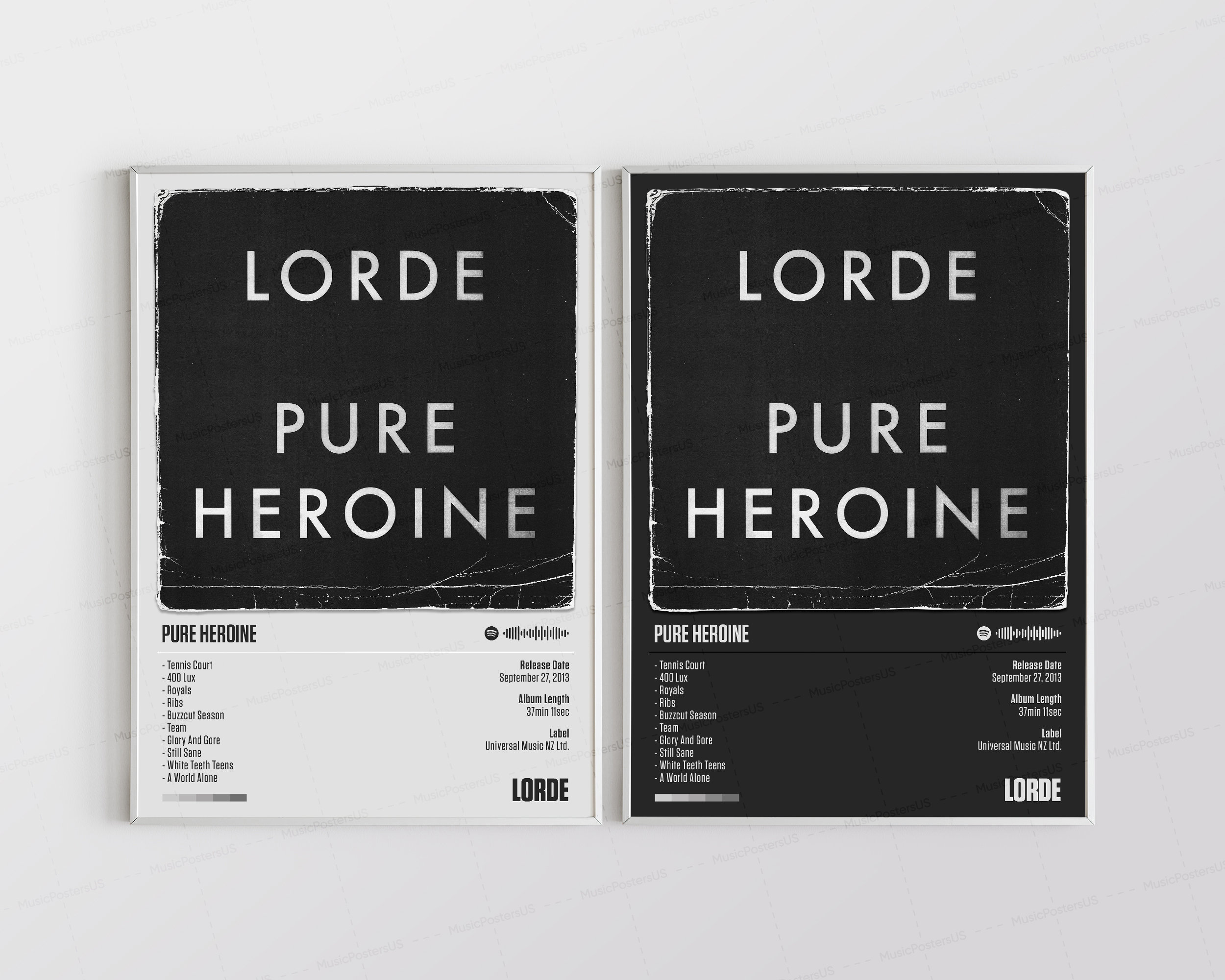Lorde Pure Heroine Extended Album Cover