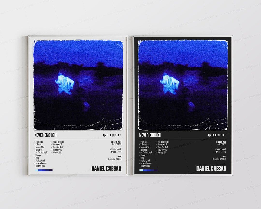 Daniel Caesar Posters Never Enough Poster Daniel Caesar - Etsy