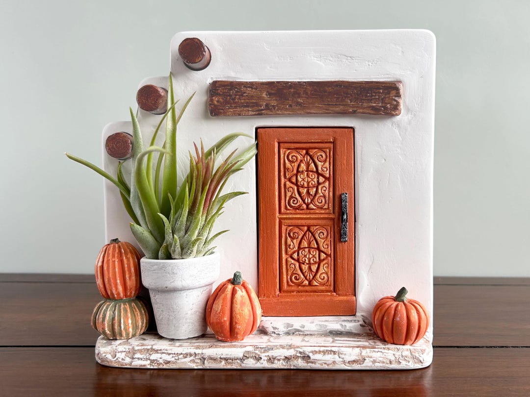 Handmade Cement Pumpkin Planter: Air Plant Holder, Autumn Home Decor ...