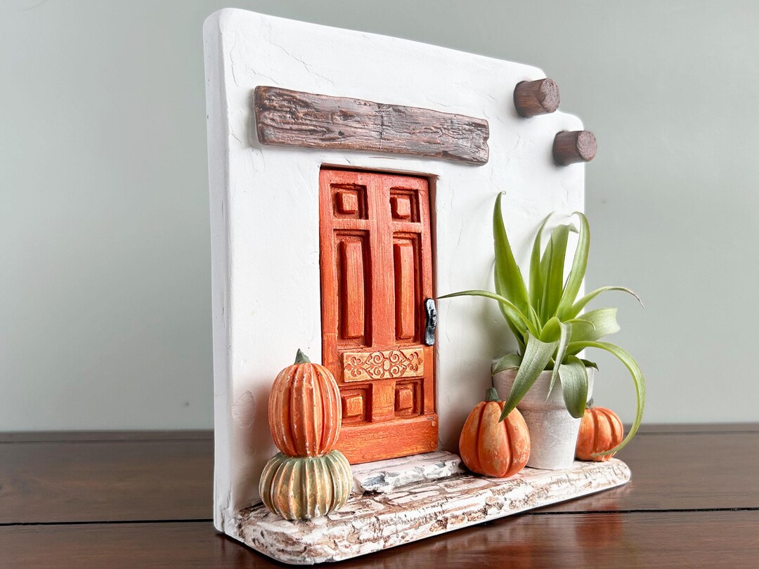 Handmade Cement Pumpkin Planter: Air Plant Holder, Autumn Home Decor ...