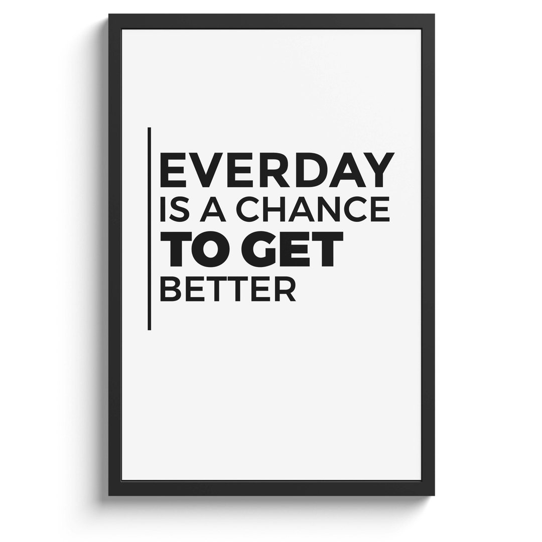 Inspirational Positive Motivational Message Print Poster Gift ...