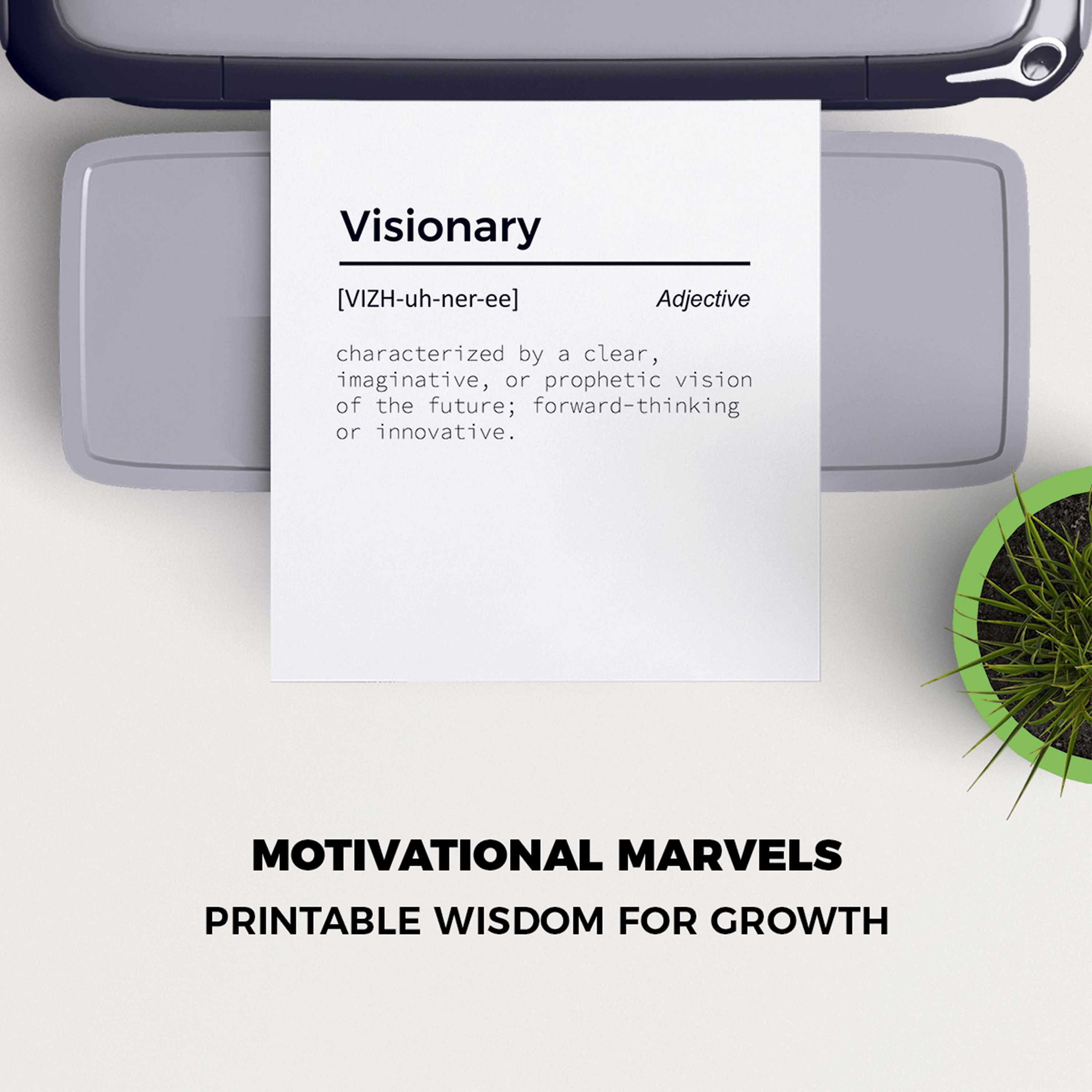 Visionary Dictionary Definition Meaning Power Wall Art, Kitchen and ...