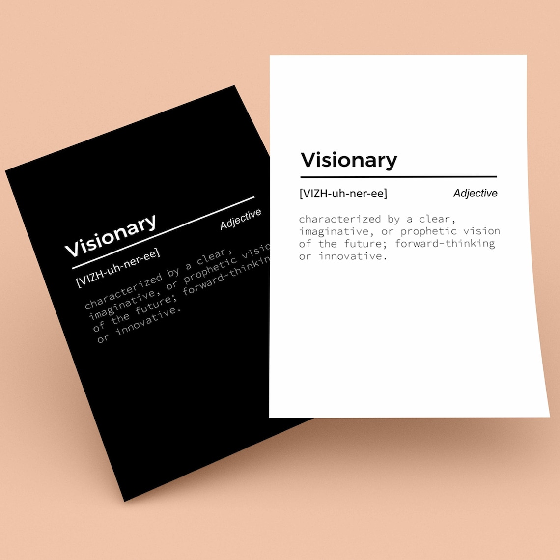 Visionary Dictionary Definition Meaning Power Wall Art, Kitchen and ...