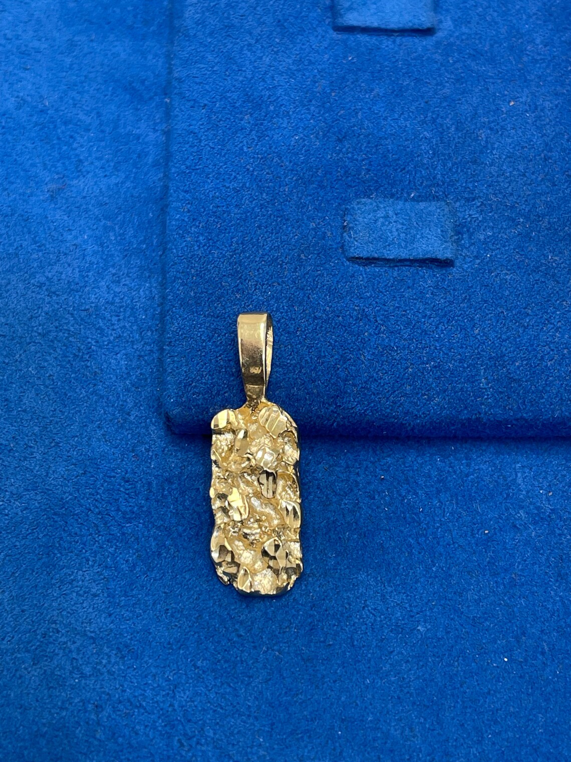 14k Gold Nugget Pendant - Etsy Canada