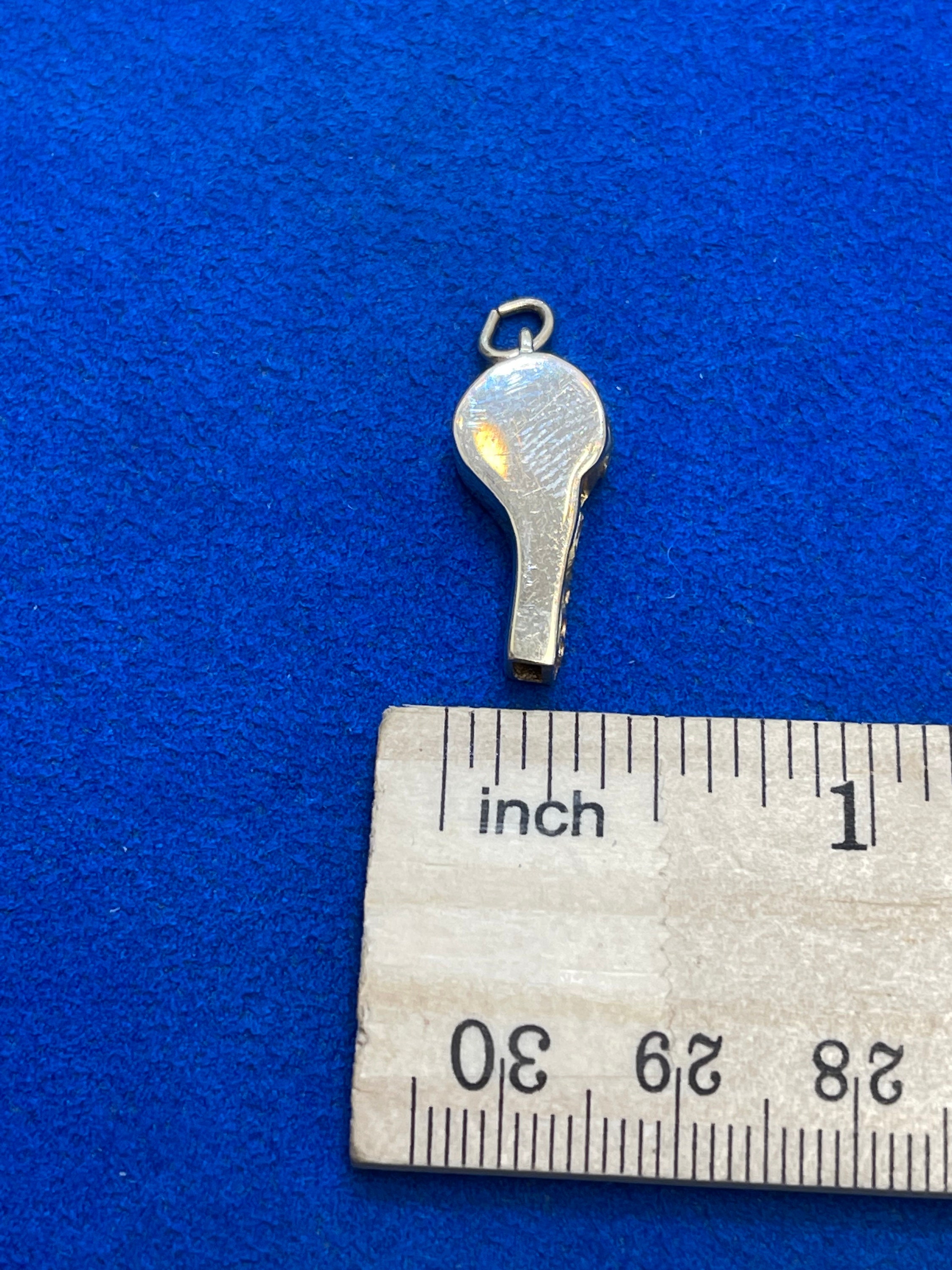 Whistle Charm Pendant in 14k Gold - Etsy